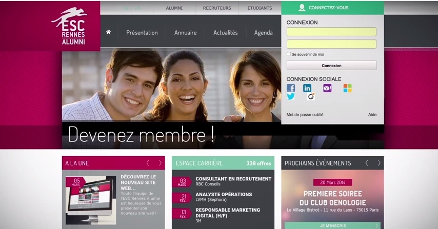 Découvrez le nouveau site web ESC Rennes Alumni