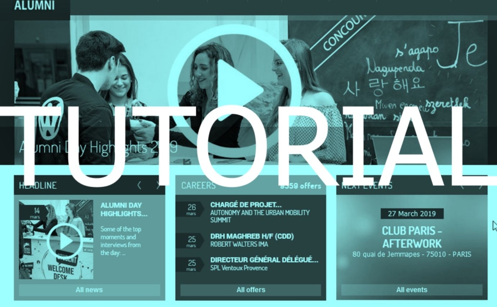 Tutorials to help you to use our online tools: the business platform